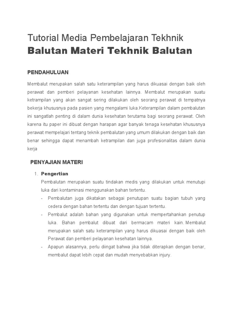 PANDUAN 7 Tutorial BALUT MEMBALUT | PDF