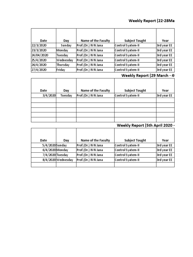 Weekly Ee Report | PDF | Electrical Engineering | Computing And ...