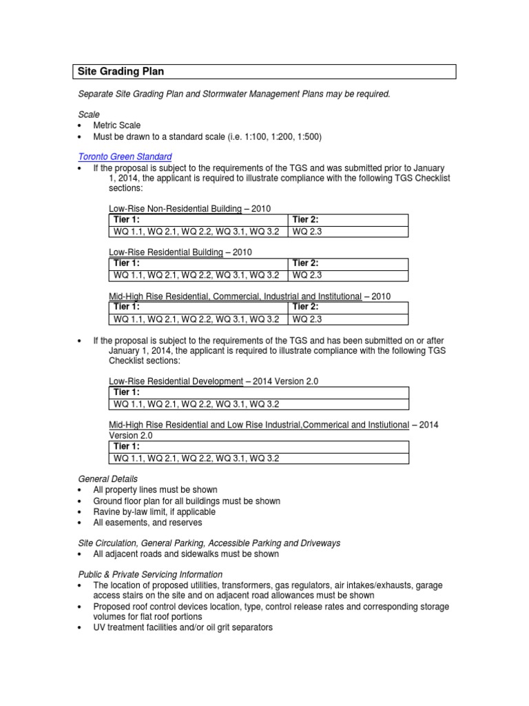 Site Grading Specs PDF | PDF | Surface Runoff | Civil Engineering