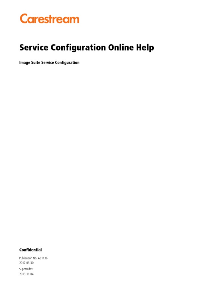 Service Configuration Online Help | PDF | Medical Imaging | Computer File