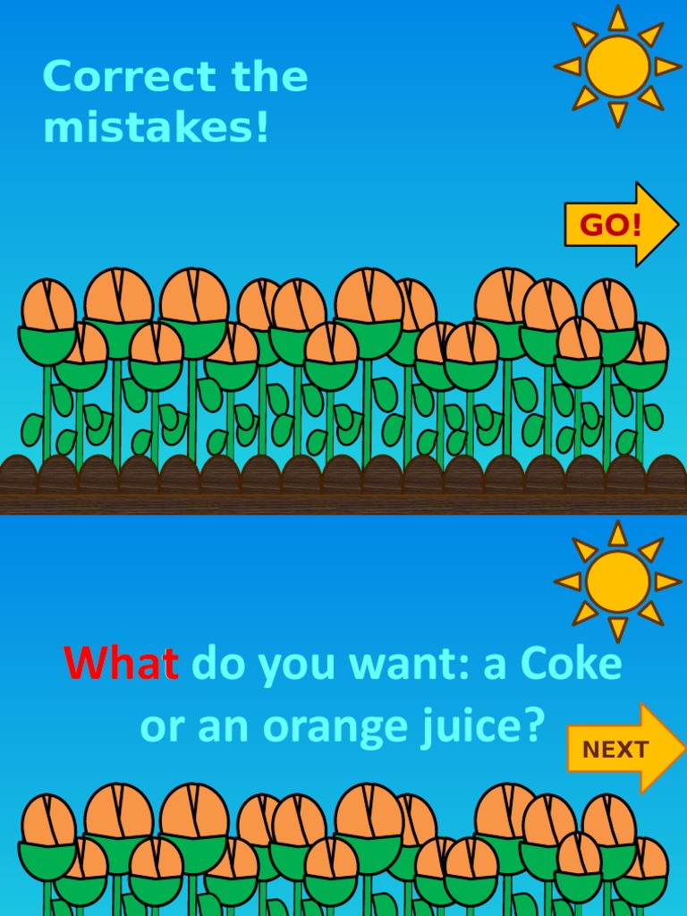 Correct The Mistakes Grammar Review Present Simple Error Correction and ...