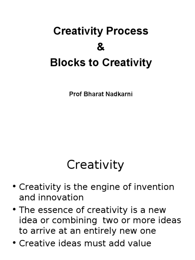Steps in the Creativity Process | PDF | Creativity | Conformity