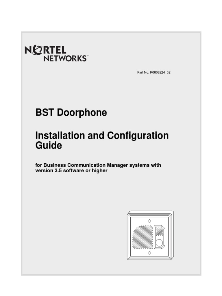 BST Doorphone Installation and Configuration Guide | PDF | Microsoft ...