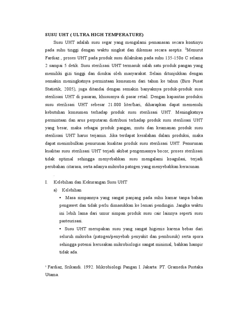 Susu Uht | PDF