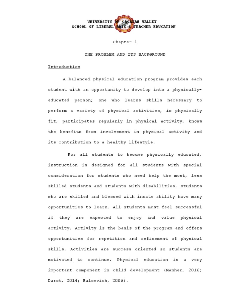 The Influence of Physical Activity and Physical Fitness on Students ...