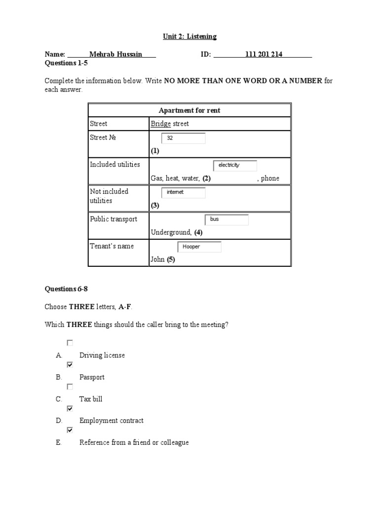 Listening Answer | PDF | Business | Economies