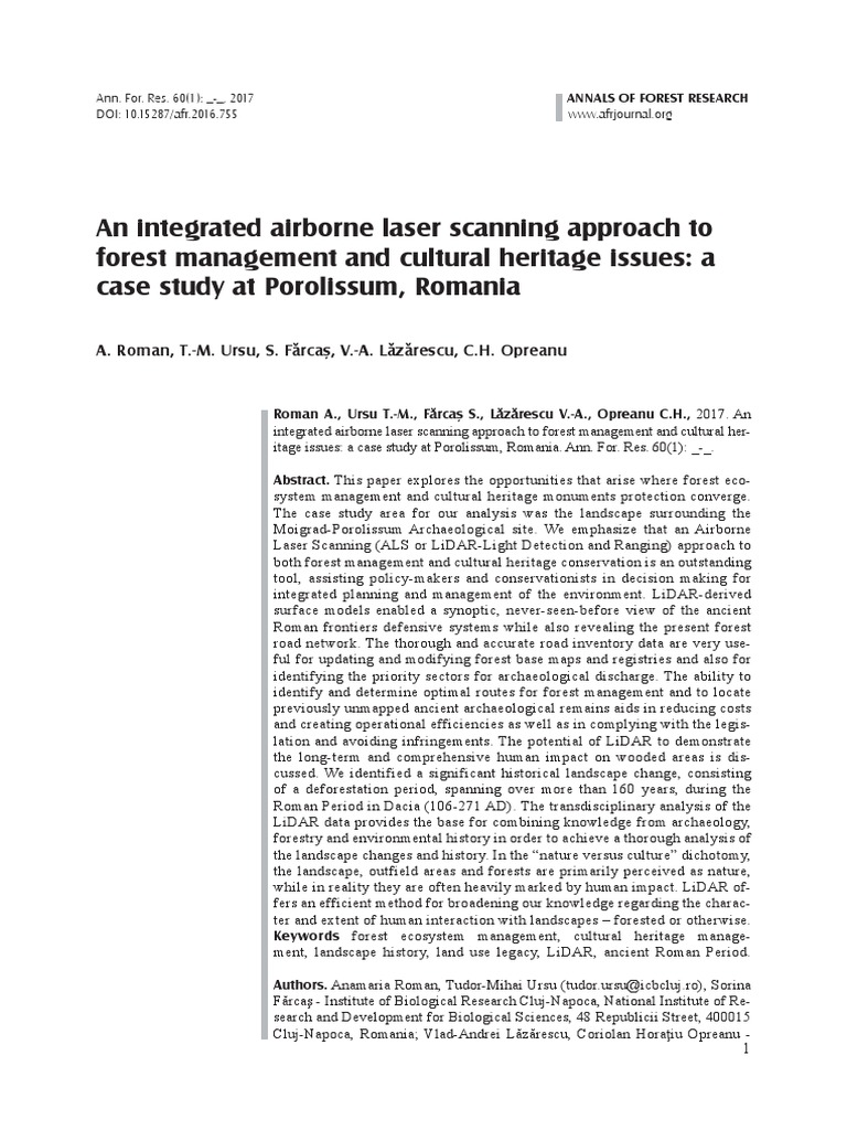 An Integrated Airborne Laser Scanning Ap PDF | PDF | Lidar | Topography