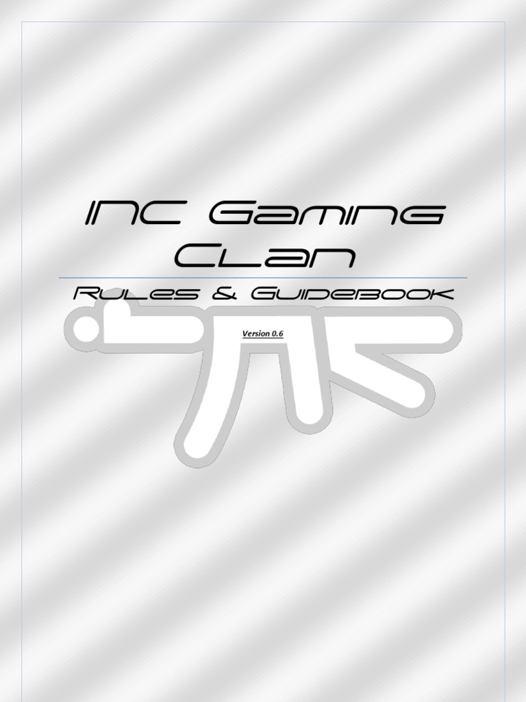 INC Gaming Clan: Rules & Guidebook | PDF | Profanity | Discrimination