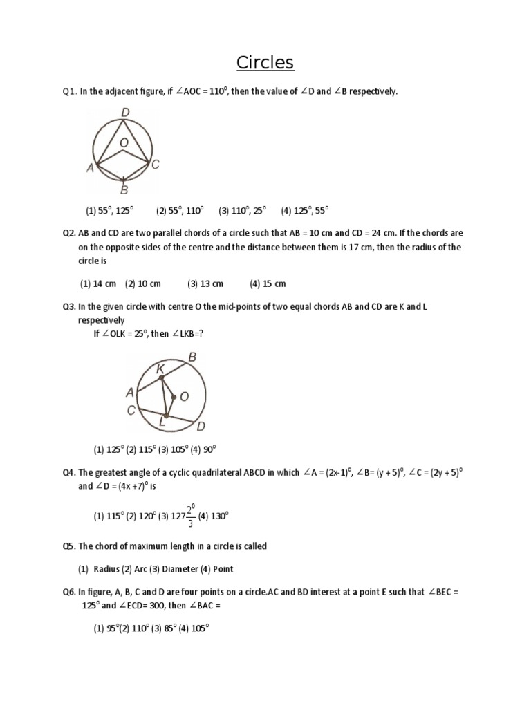 Circles 124 | PDF | Circle | Euclidean Plane Geometry