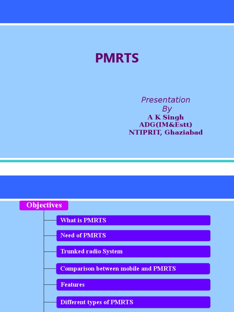 PMRTS for Public Safety & Business | PDF | Computer Networking ...