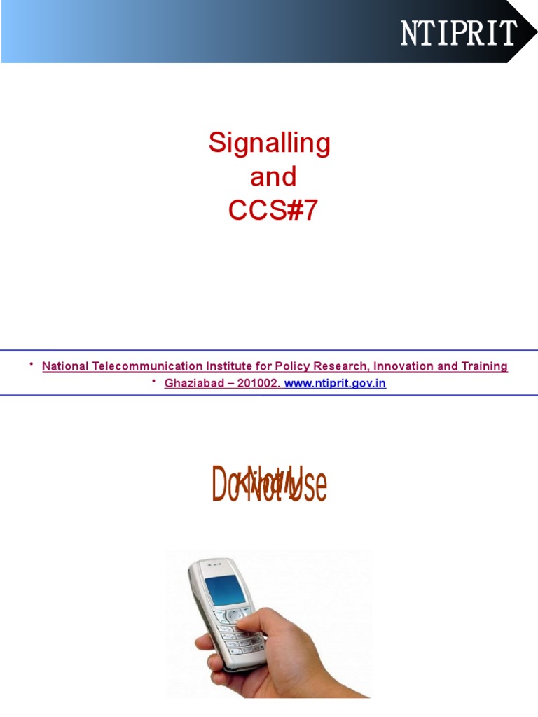 CCS7 Signalling - NTI | PDF | Osi Model | Computer Network