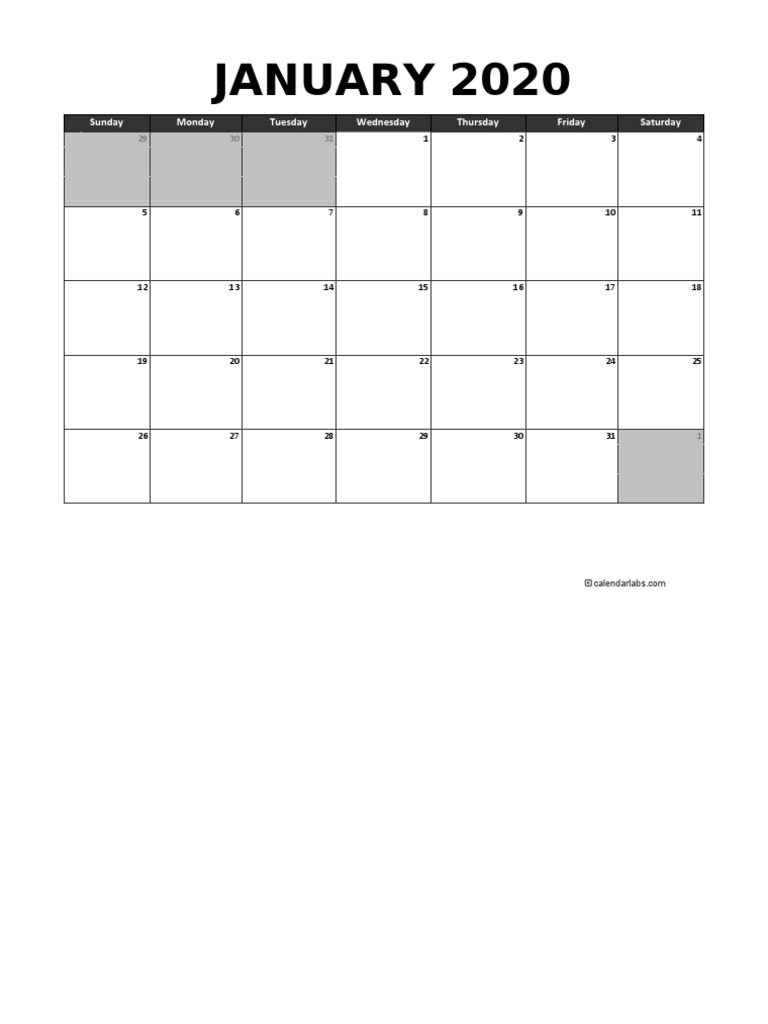 2020 Excel Calendar Planner 12 | PDF | Sports