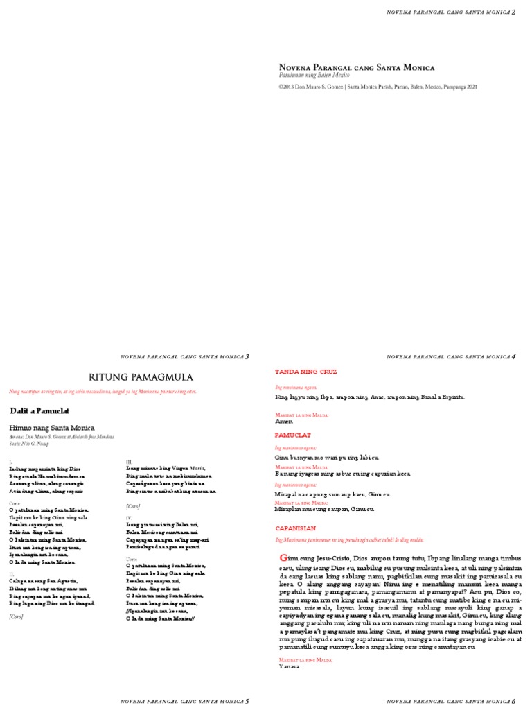 Novena Booklet Draft PDF | PDF