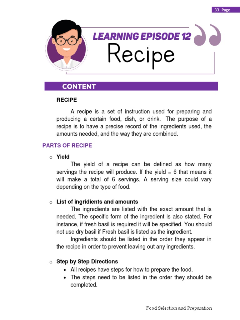 Module 4 | PDF | Taste | Recipe
