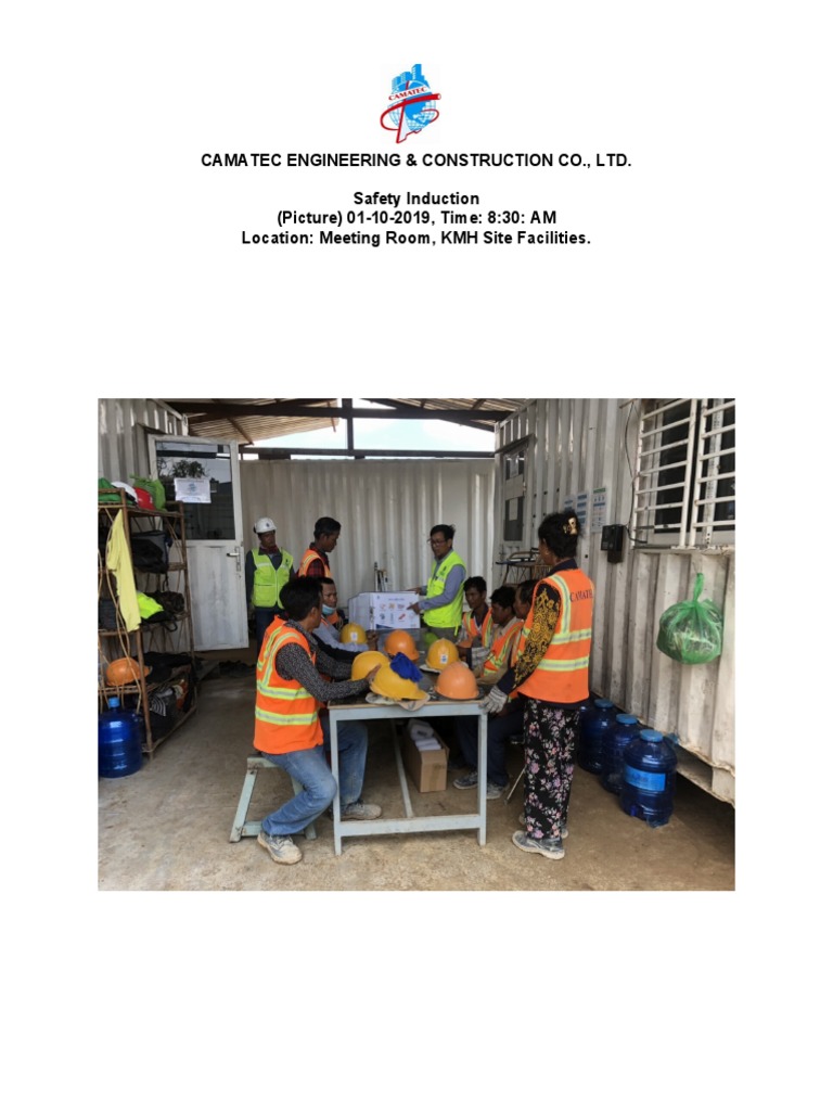 Site Induction | PDF