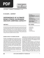 Holding Down Bolts Design | PDF | Stress (Mechanics) | Concrete