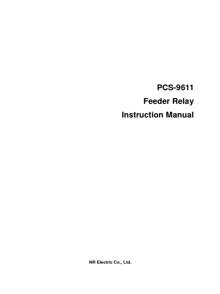 PCS-9611 - X - Instruction Manual - EN - Overseas General - X - R3.01 ...