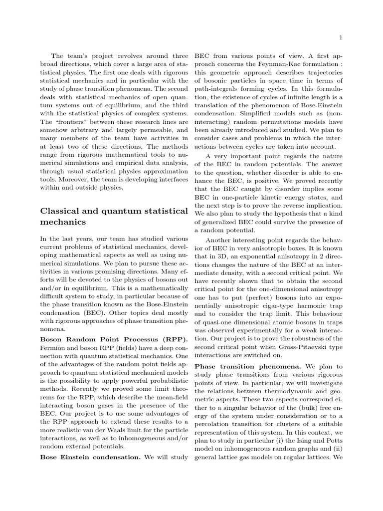 Classical and Quantum Statistical Mechanics | PDF | Boson | Statistical ...