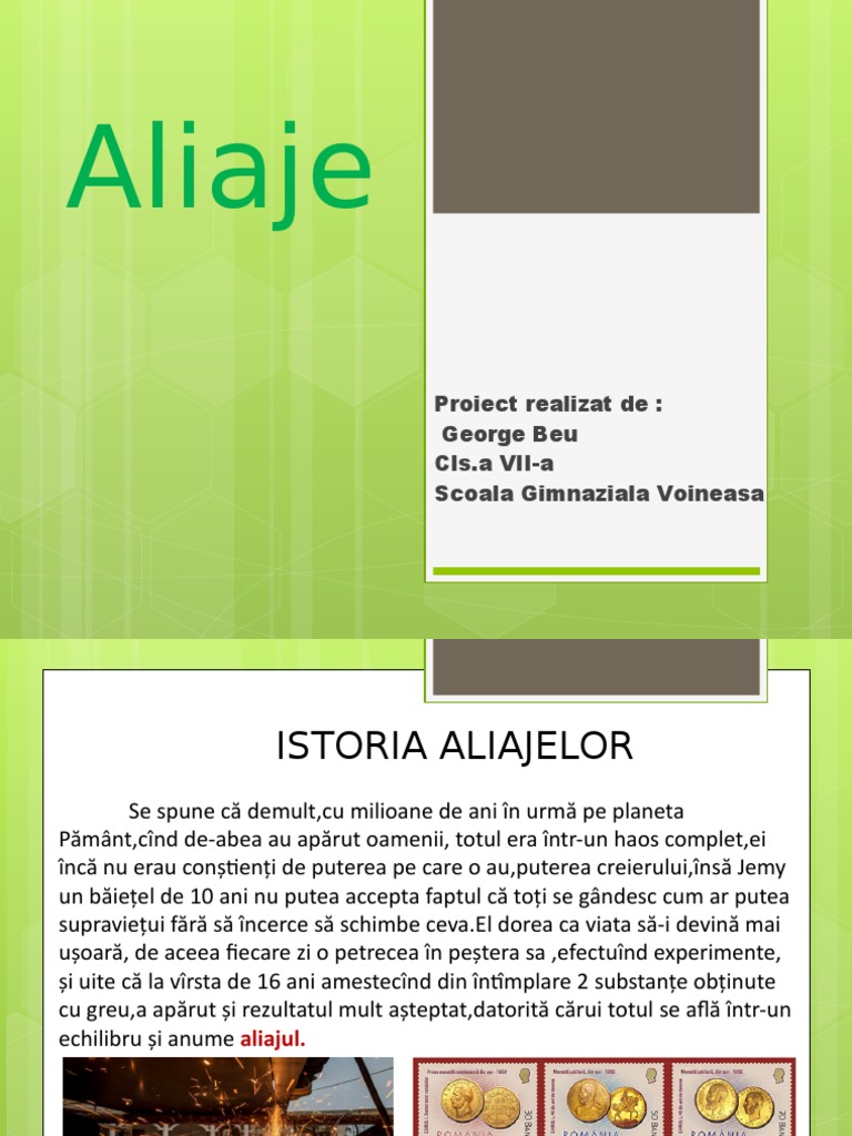 Aliaje Proiect George Beu | PDF