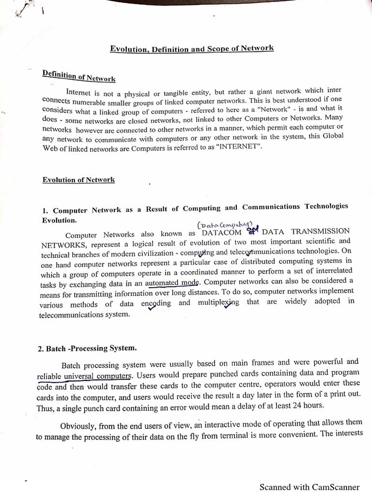 Cyber Law Notes (Evolution of Network | PDF