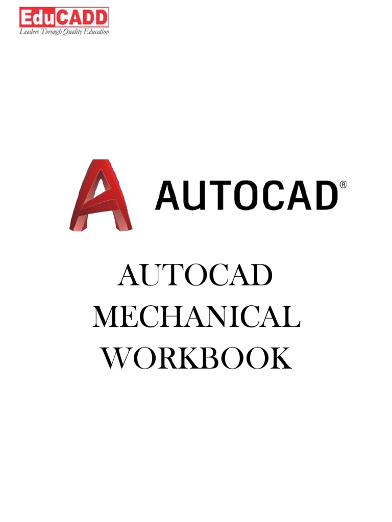 Autocad Mechanical Workbook PDF | PDF