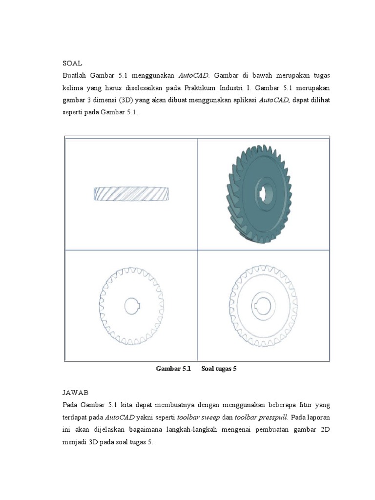 Modul 5 AutoCAD | PDF