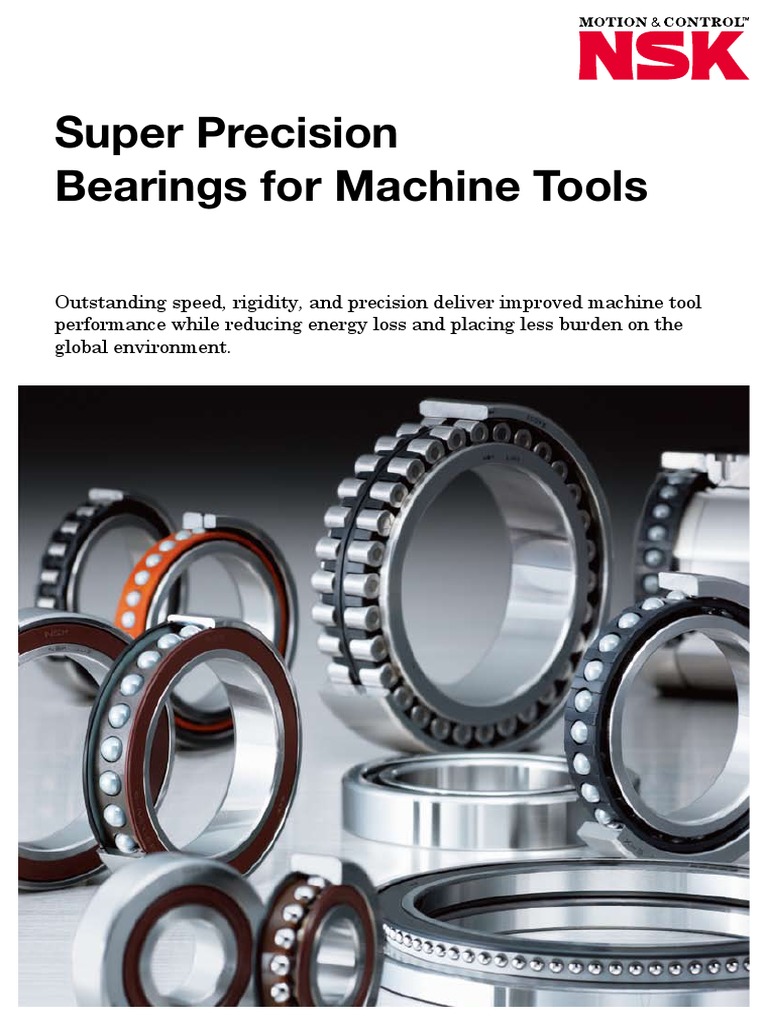 Super Precision Bearings For Machine Tools | PDF | Bearing (Mechanical ...