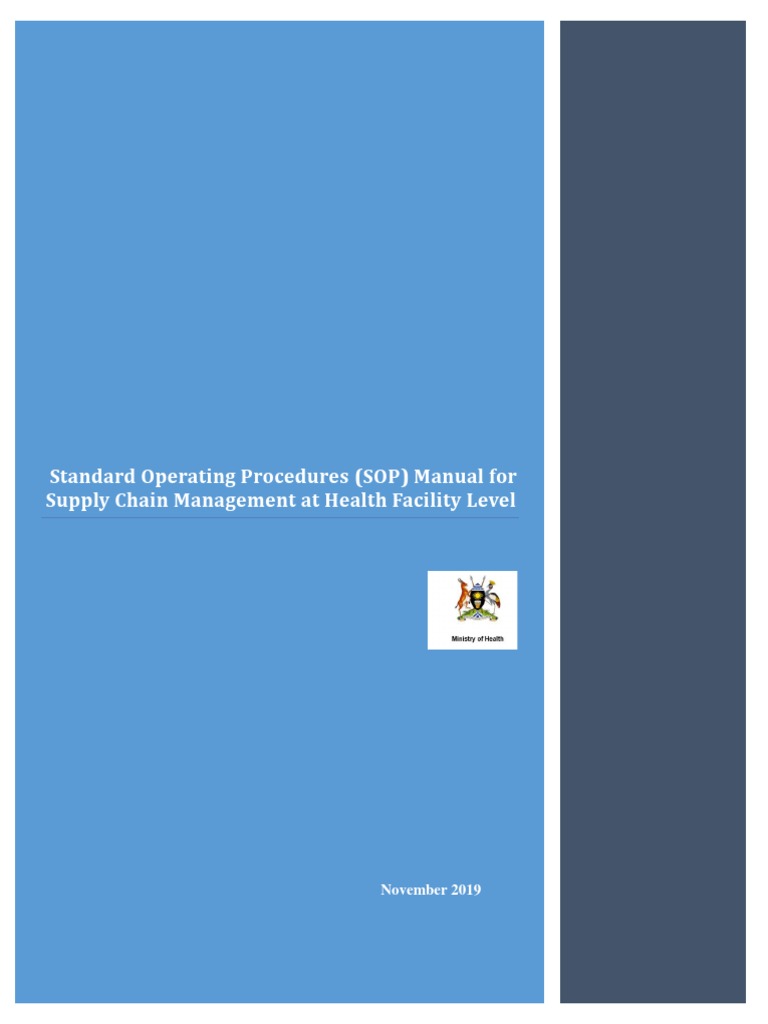 Sop Manual For Supply Chain Management Print Ready Pdf Pdf