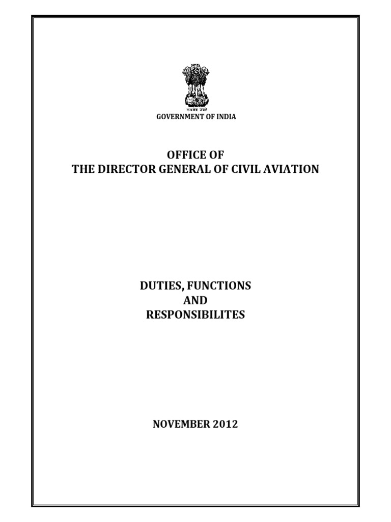 DGCA Functions 1 PDF | PDF | Aviation Safety | Air Traffic Control