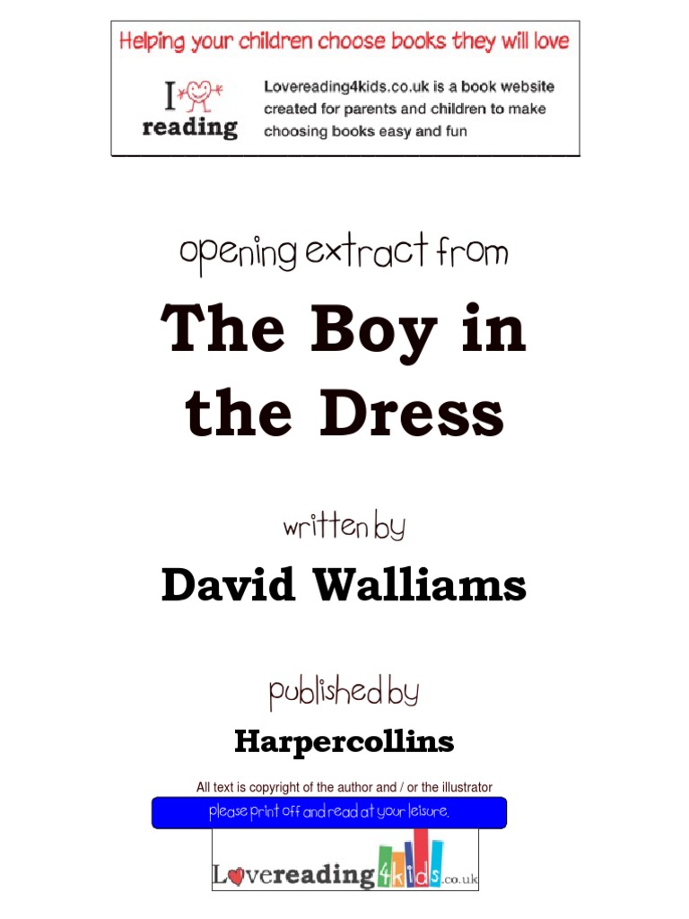 The Boy in the Dress Extract | PDF | Forest Stewardship Council | Books