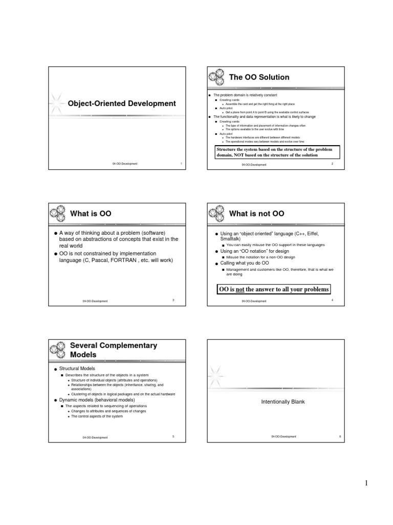 The Oo Solution Pdf Object Oriented Programming Conceptual Model