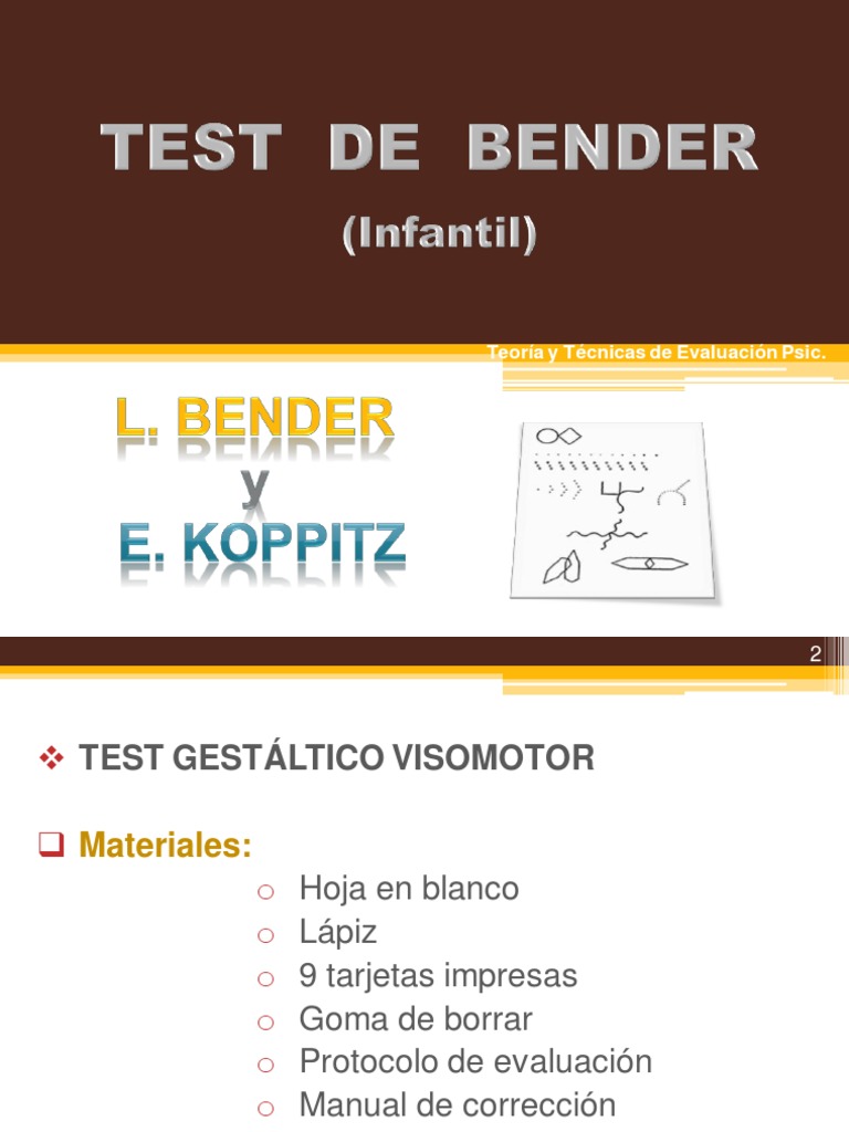(Aula2020) BENDER NIÑOS - Bender y Koppitz (By Ca) Tablas y Ejemplos PDF | PDF | Percepción ...