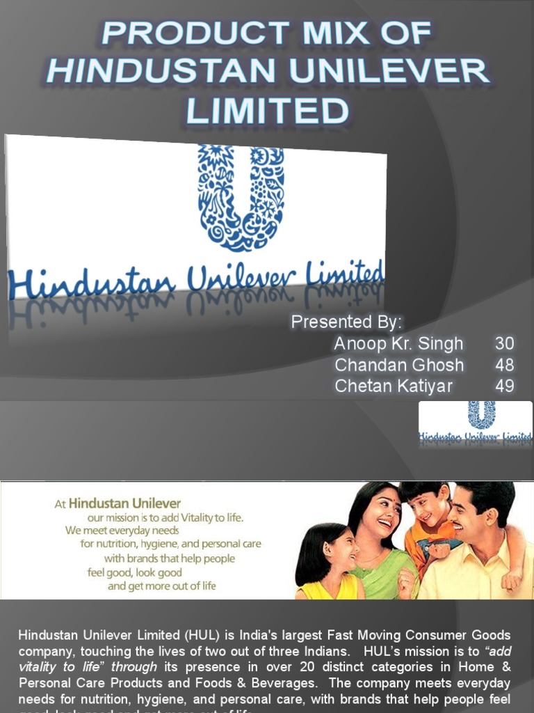HUL Product Mix Overview and Growth | PDF | Brand | Personal Hygiene ...
