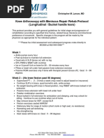 Total Knee Arthroplasty (Tka) Post-Op Clinical Practice Guideline | PDF ...
