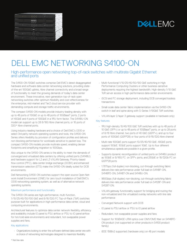 Dell S4100 PDF | PDF | I Pv6 | Internet Protocols