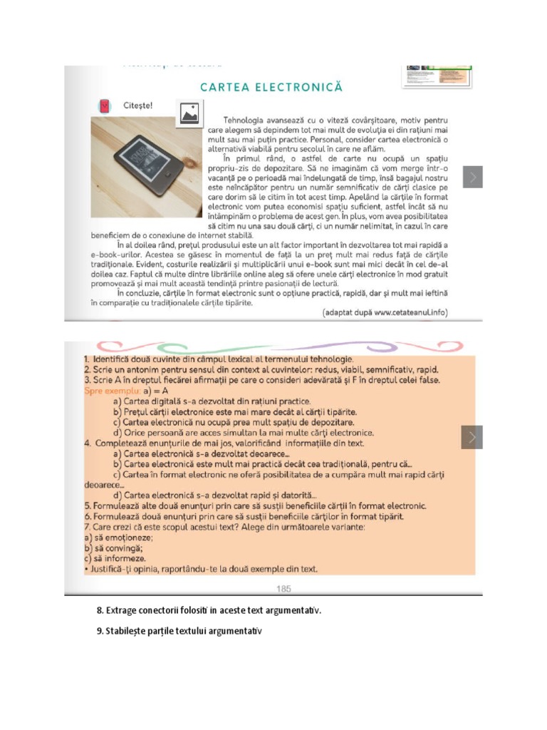 Text Argumentativ Ex | PDF