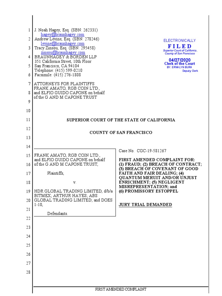 First Amended Complaint | Stocks | Investor | Free 30-day Trial | Scribd
