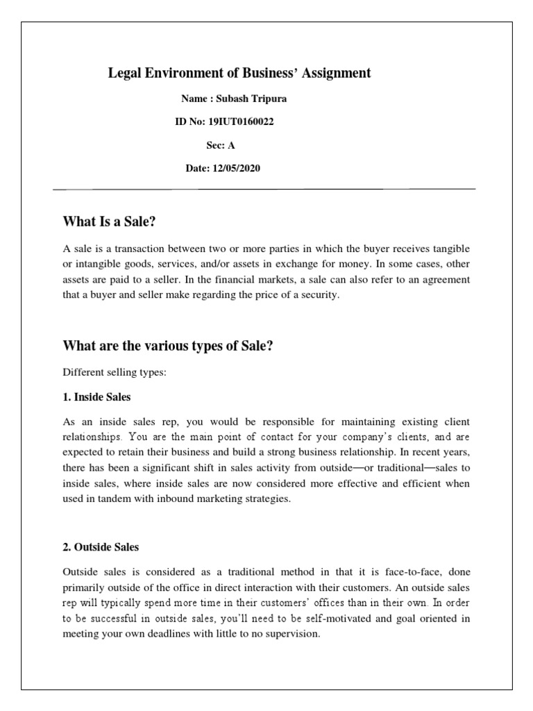 Legal Environment of Business Assignment PDF | PDF | Media Manipulation ...