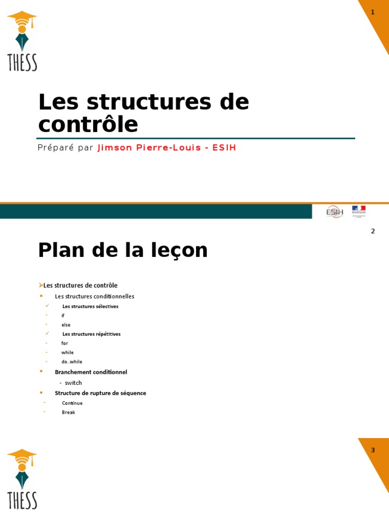 C++ - Les Structures de Contrôle | PDF | Structure de contrôle ...