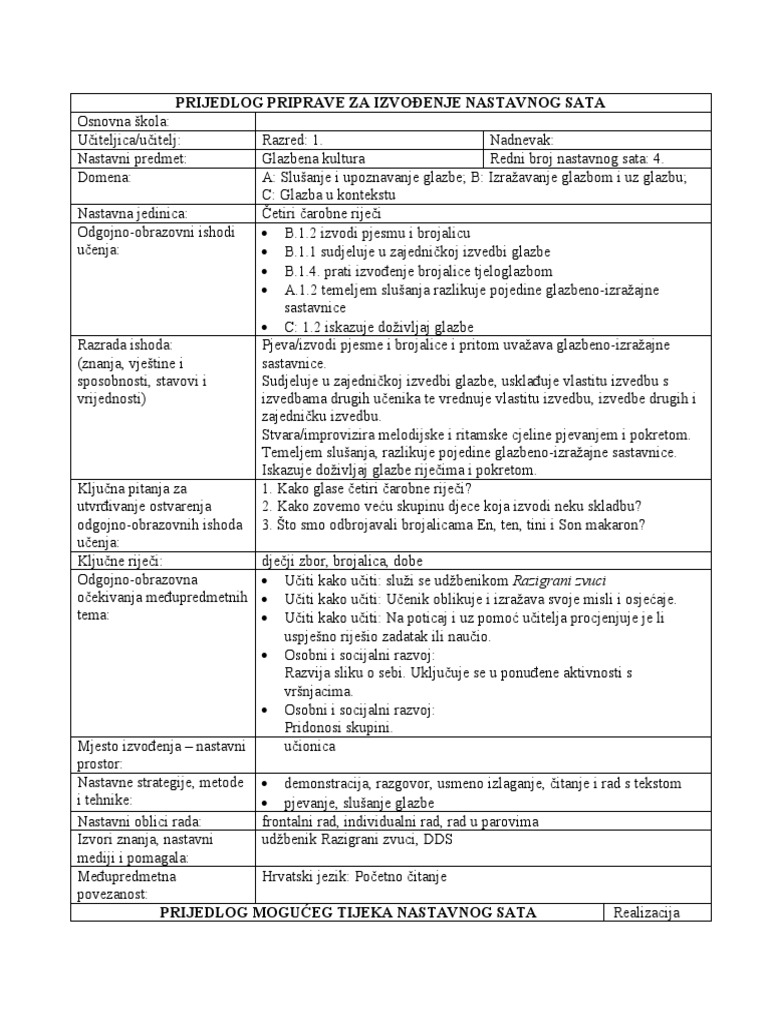 4 - Rujan - Četiri Čarobne Riječi | PDF