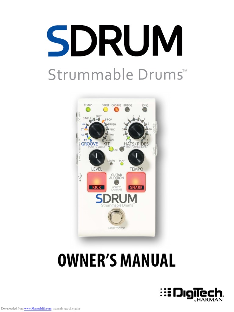 Owner'S Manual: Downloaded From Manuals Search Engine | PDF | Drum Kit ...