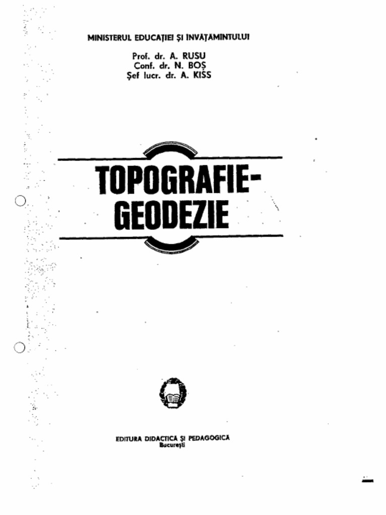 CARTE Topografie-Geodezie | PDF