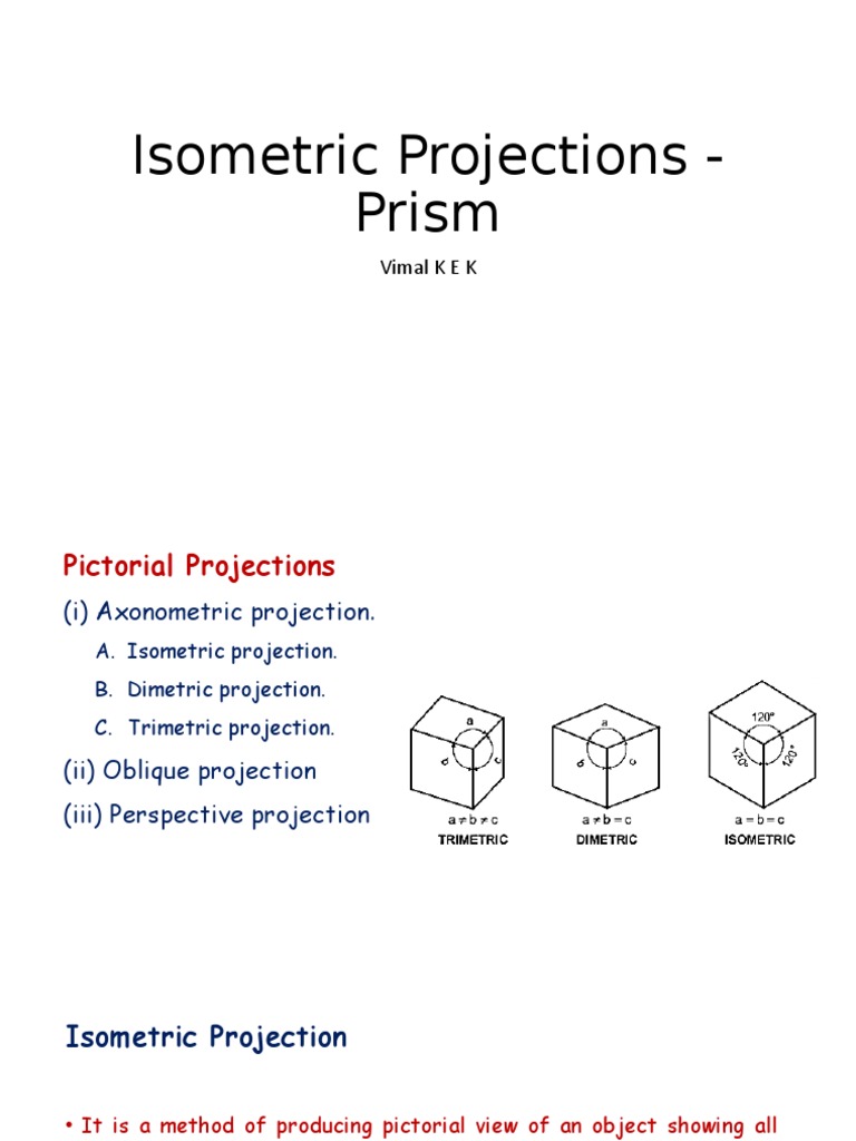 Isometric Projection Part 1 | PDF