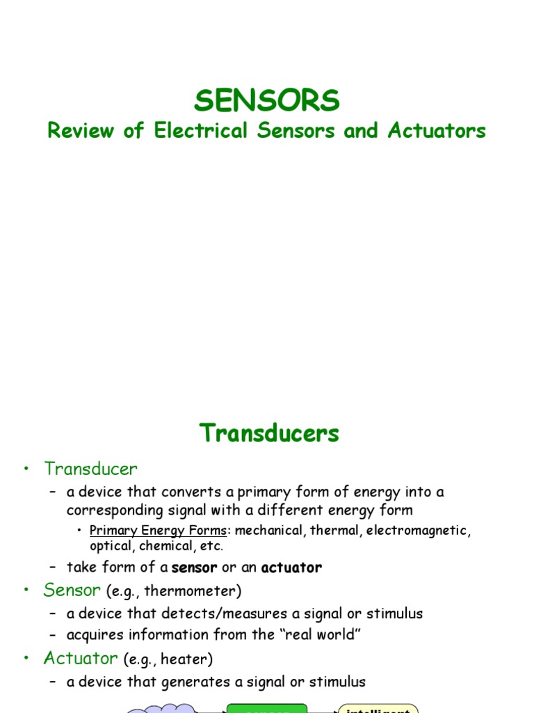 Sensors | PDF | Sensor | Data Acquisition