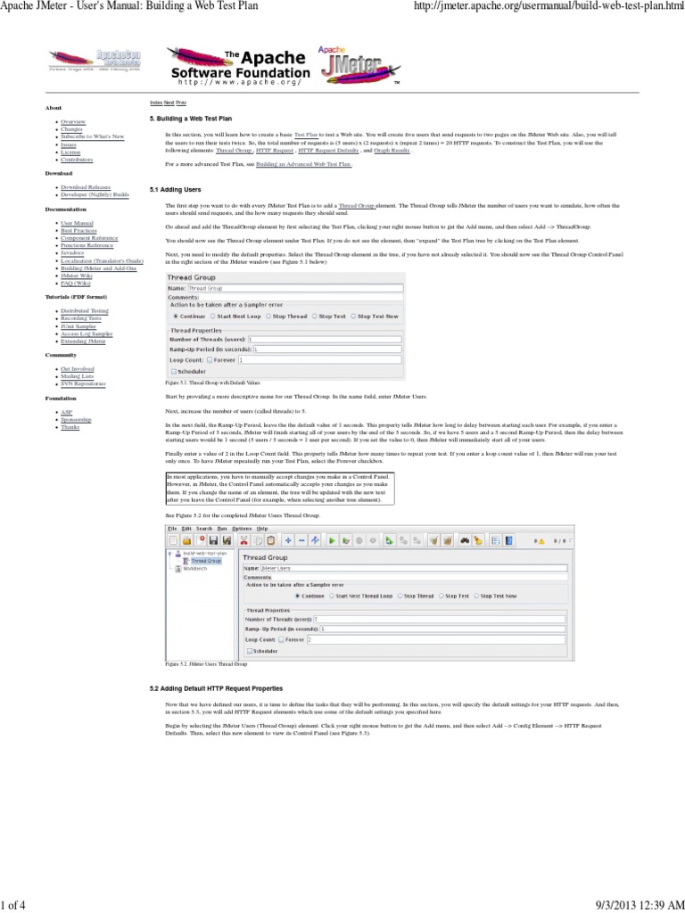Apache JMeter - User's Manual - Building A Web Test Plan-5 | PDF | Http ...