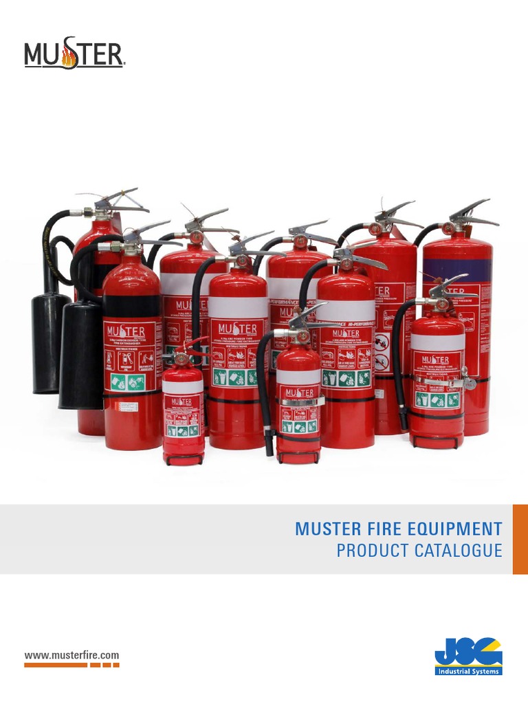 Muster Fire Equipment: Product Catalogue | PDF | Carbon Dioxide | Fires