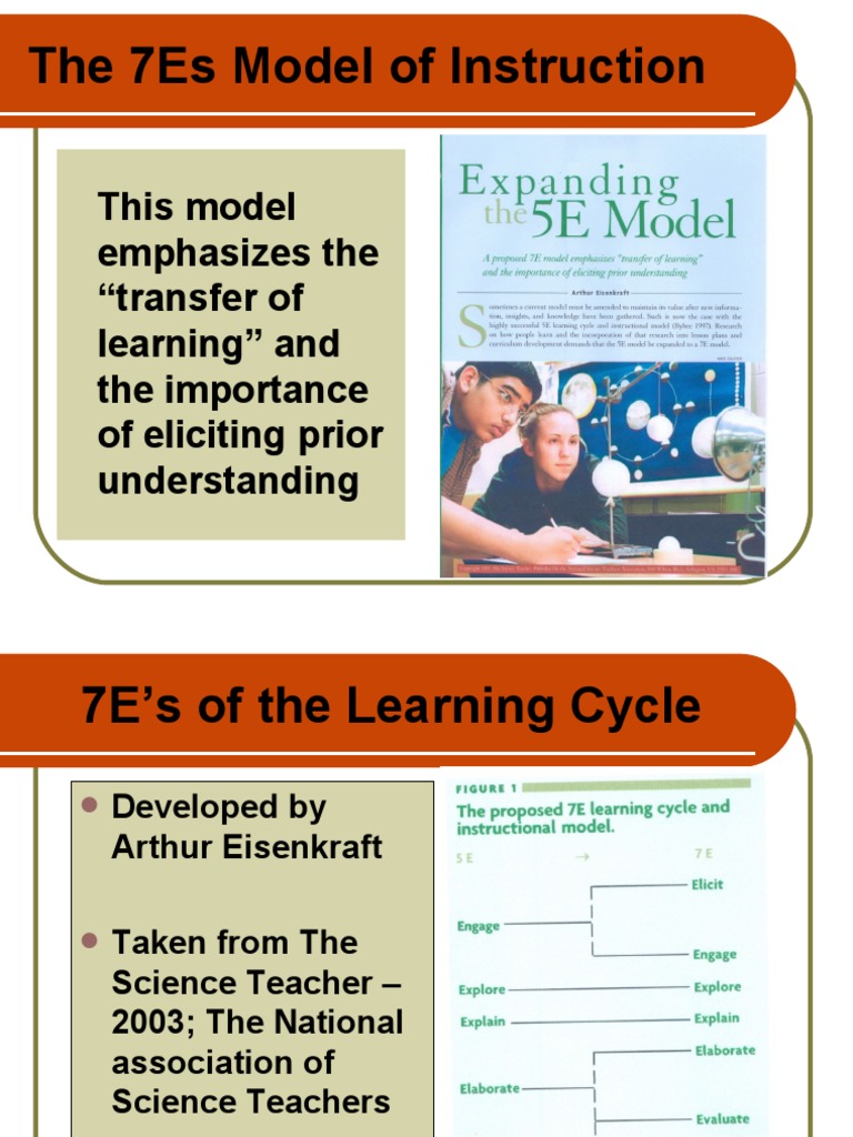 The 7es Model of Instruction | PDF | Educational Assessment | Cognition