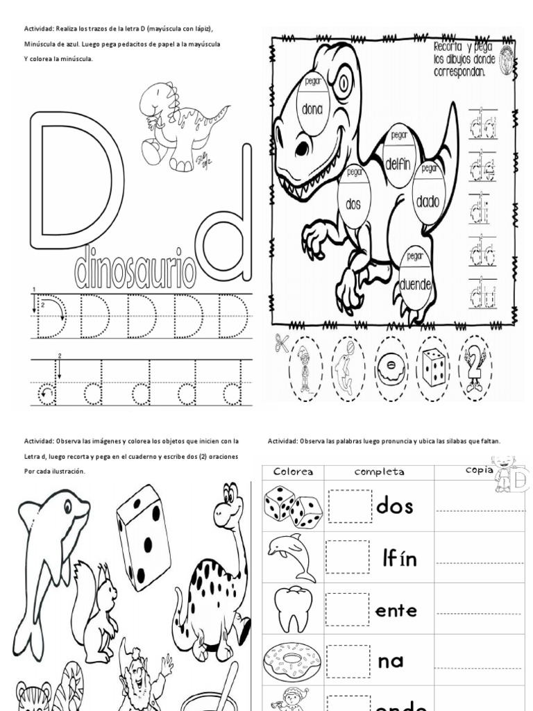 Actividades de La Letra D | PDF | Arte