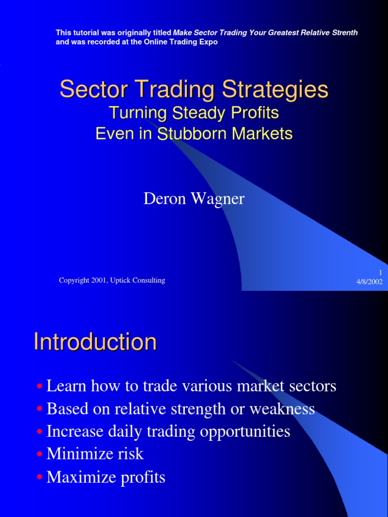 Sector Trading Strategies | PDF | Computing | Business
