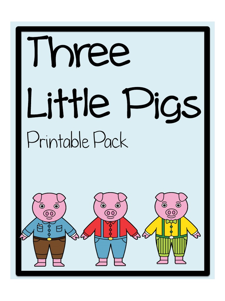 Three Little Pigs Printable Pack PDF | PDF